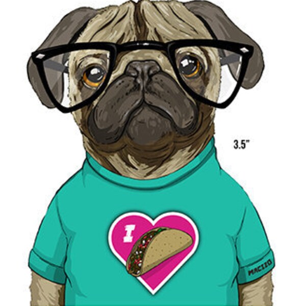 Pug Sticker Pack - Etsy