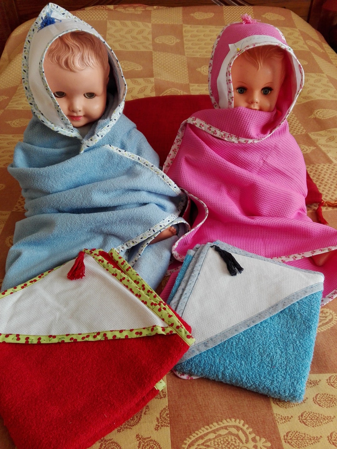 Baby Bath Cape or Young Child Bath Cape With Canvas Corner for ...