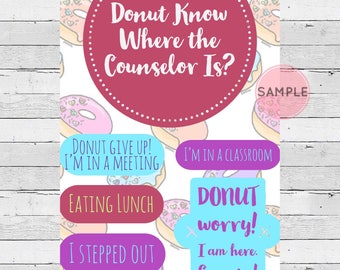 School Counselor Door Sign Print for Office Decor Where is the ...