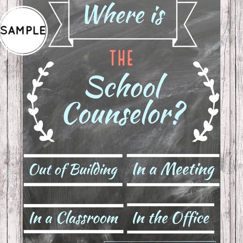 School Counselor Office Decor Counselor Office Sign - Etsy