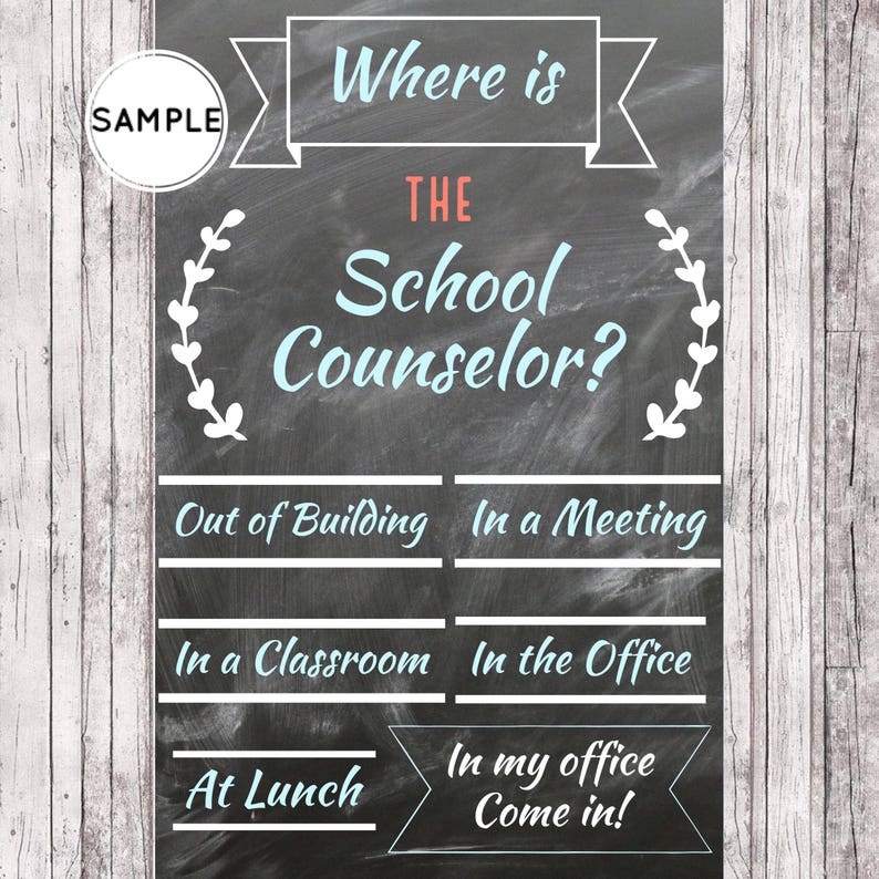 School Counselor Office Decor Counselor Office Sign - Etsy
