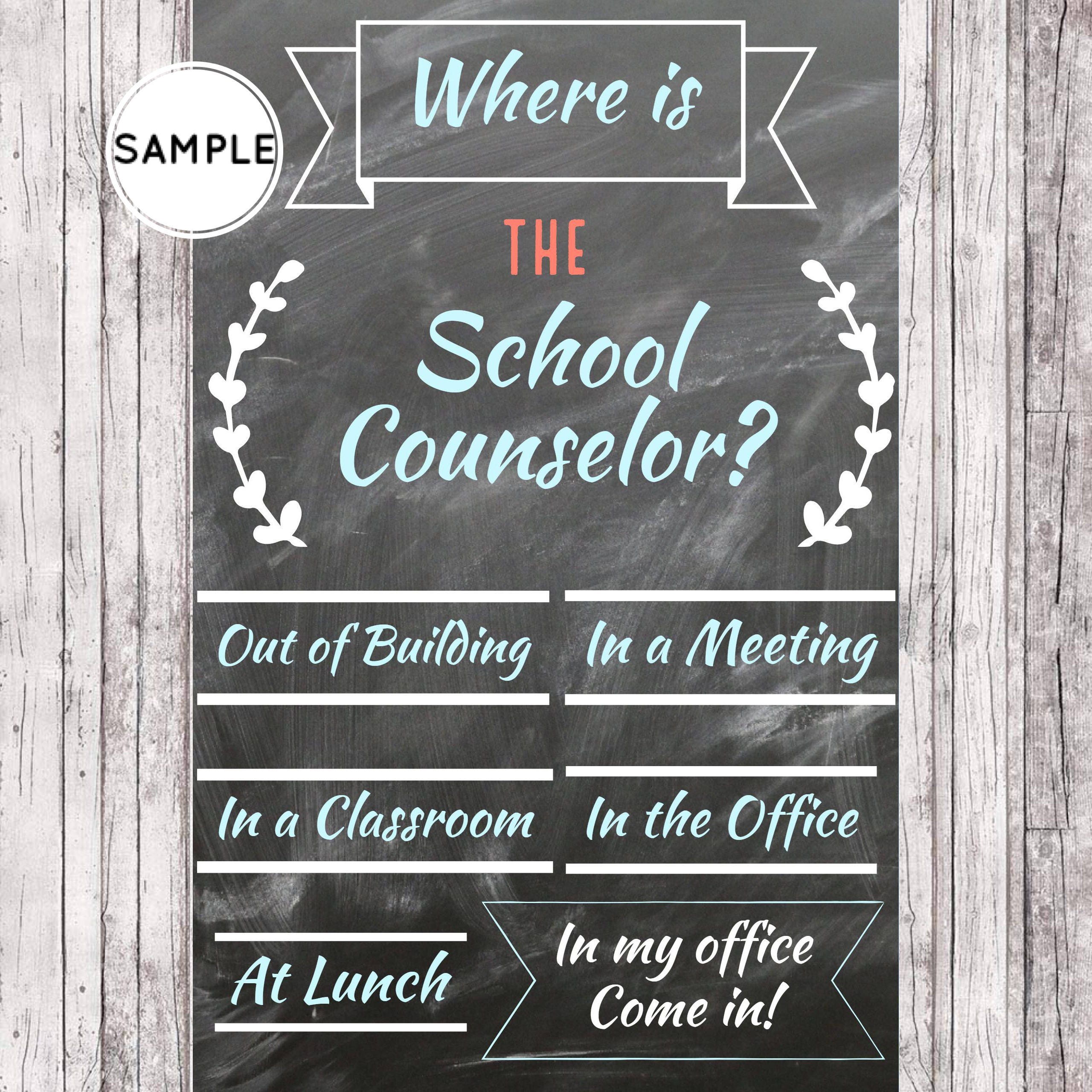 School Counselor Office Decor Counselor Office Sign - Etsy