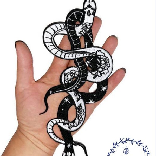 Snake and Skull Patch - Etsy