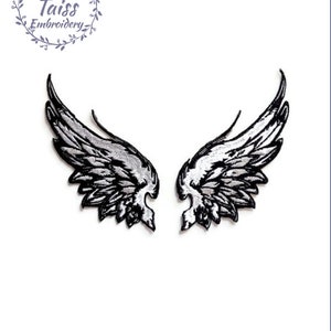 Angel Wings, Goth Patch - Etsy