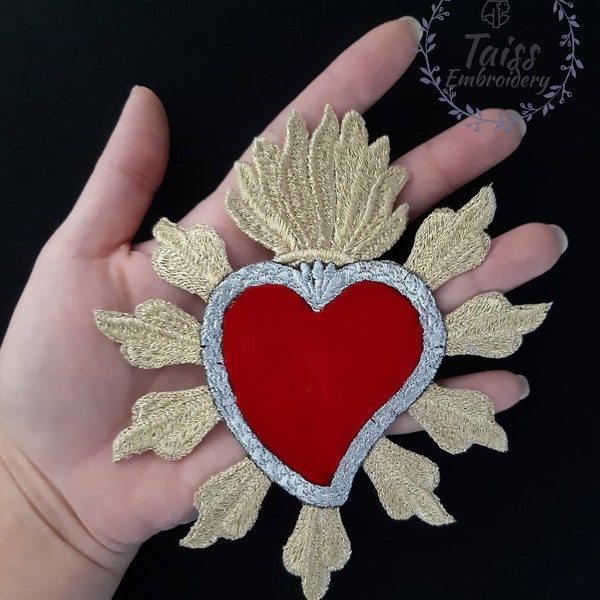 Sacred Heart Patch - Etsy