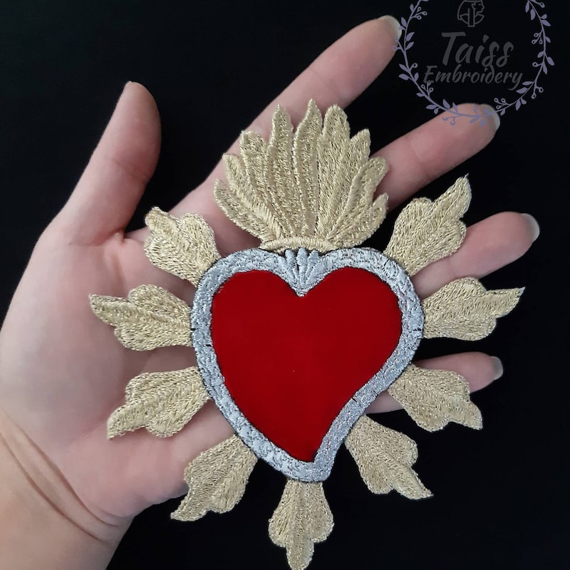 Sacred Heart Patch - Etsy
