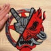 Samurai, Oni Demon Patch,embroidered Back Patch, - Etsy