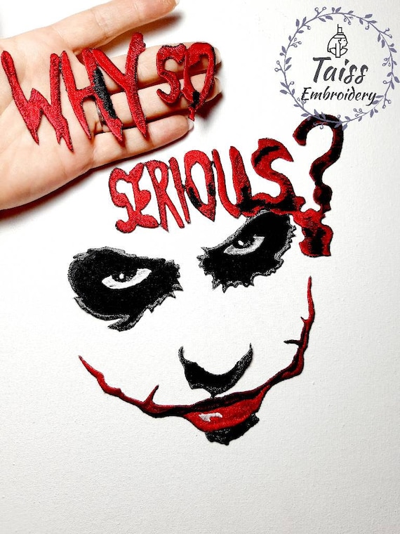 Joker Large Patch Iron On Monster Patch - Etsy