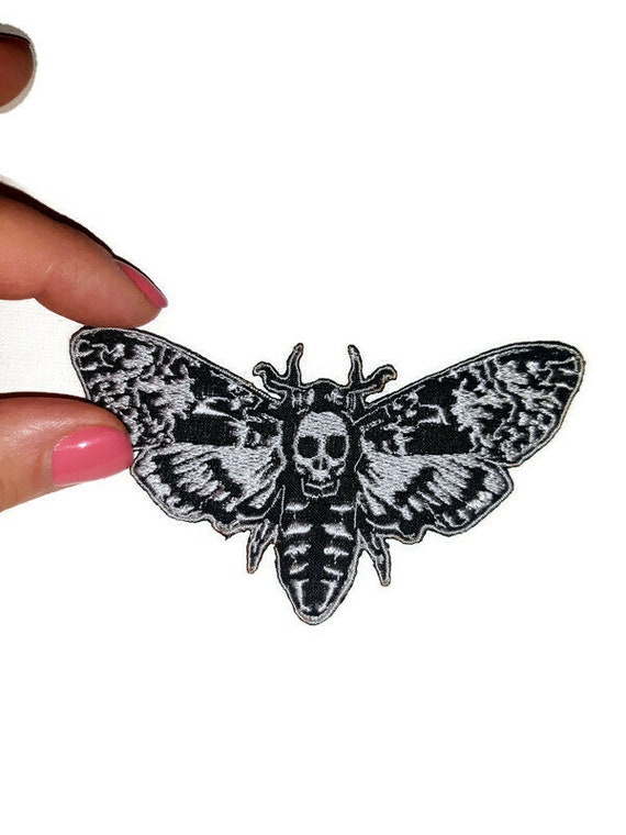 Moth Punk Patch Large Iron on Alternative Patch Wicca - Etsy