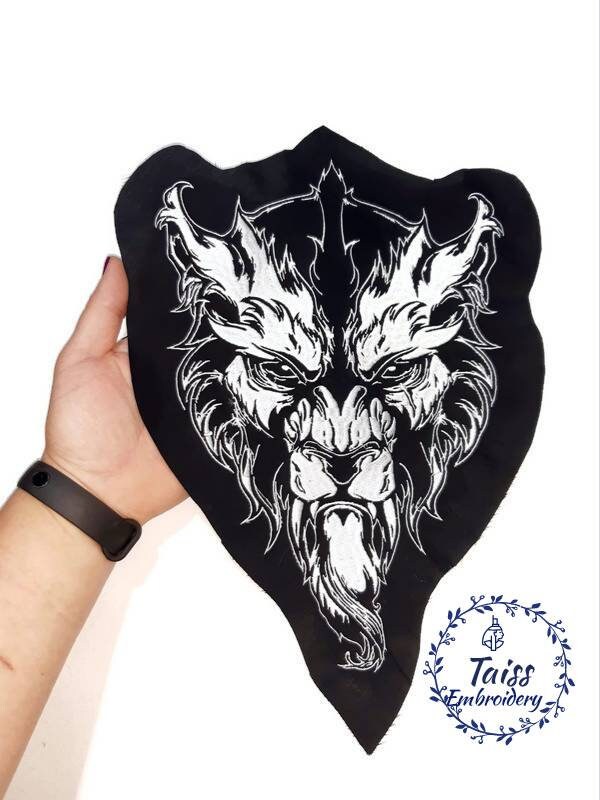 Goth Back Patch • Demon Patch • Large Gotich Patch • Occult Satanic ...