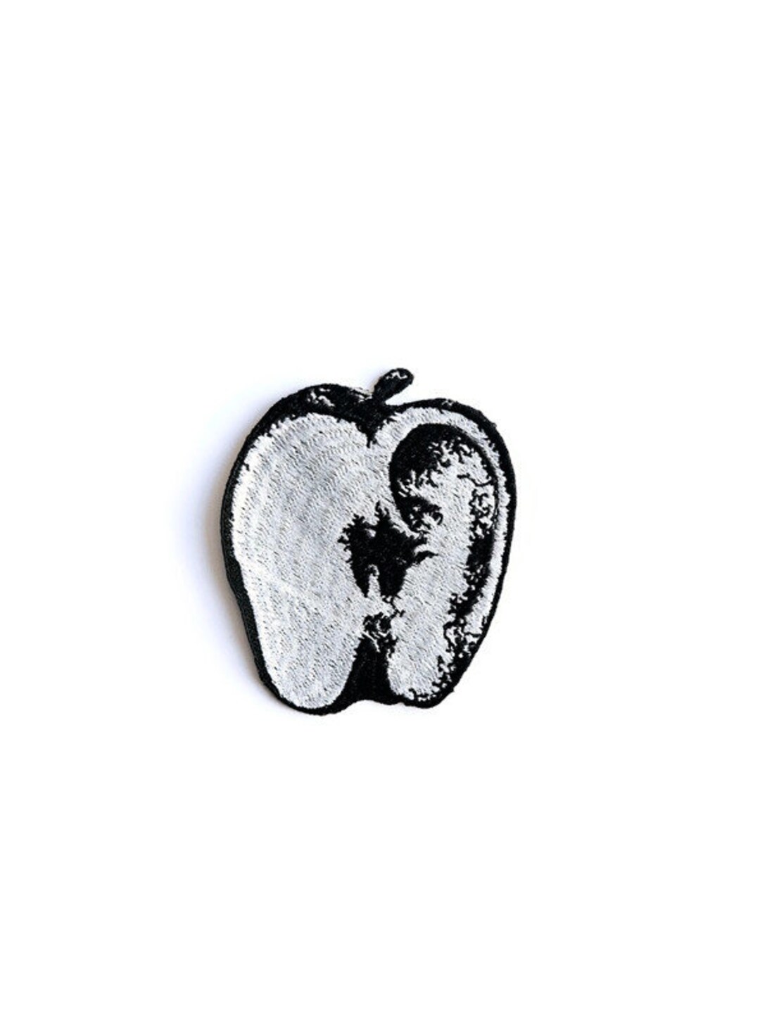 Goth Patch, Apple With Ear Iron on Patch - Etsy