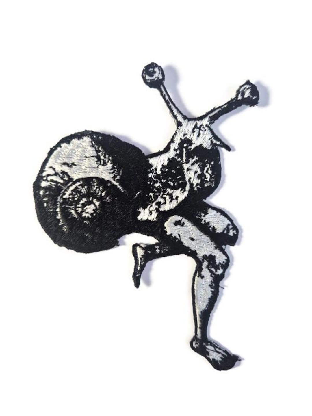 Surreal Snail With Human Legs Patch Goblincore Aesthetic Iron on ...