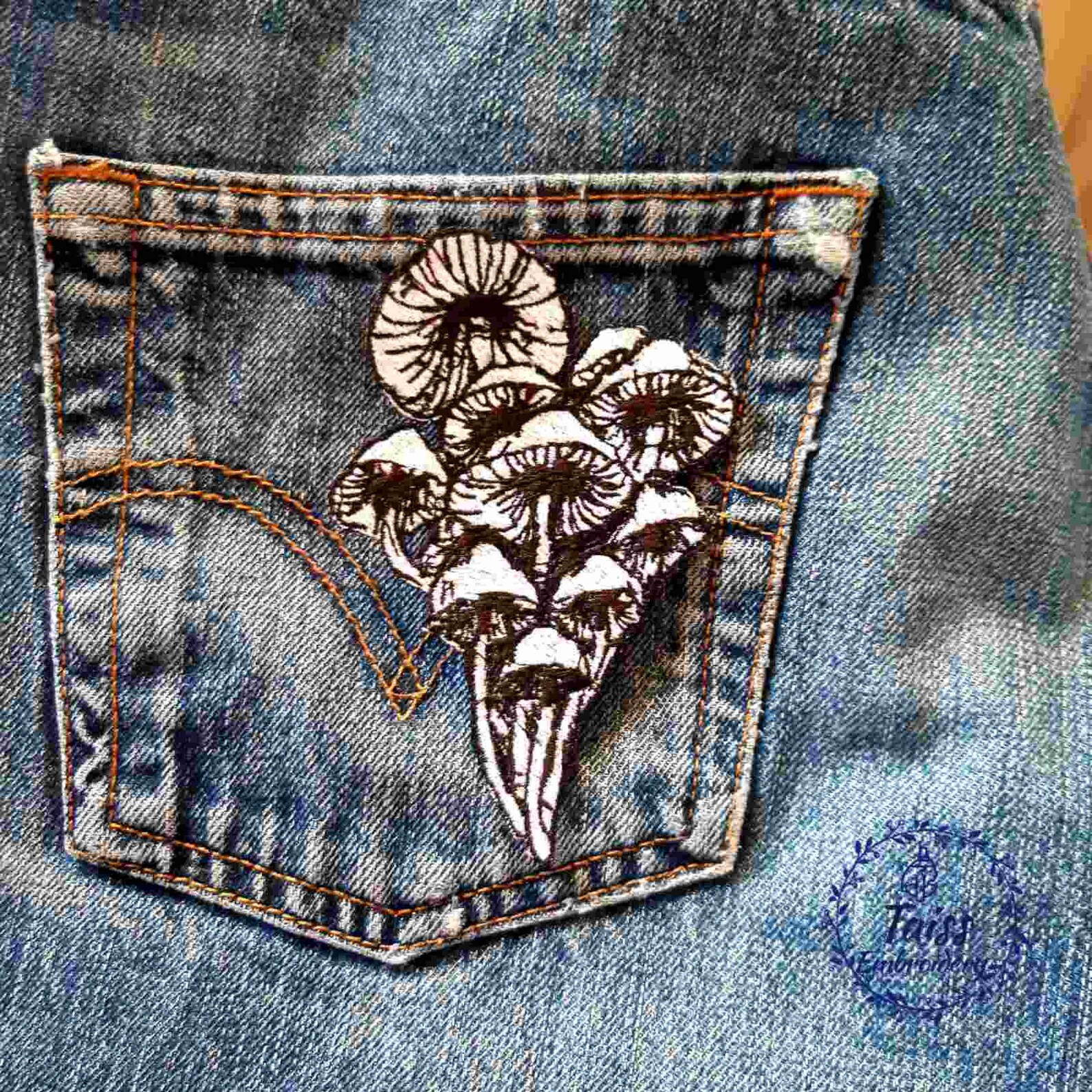 Mushrooms Patch Minimalist Patchdark Mori Toadstool Patch - Etsy