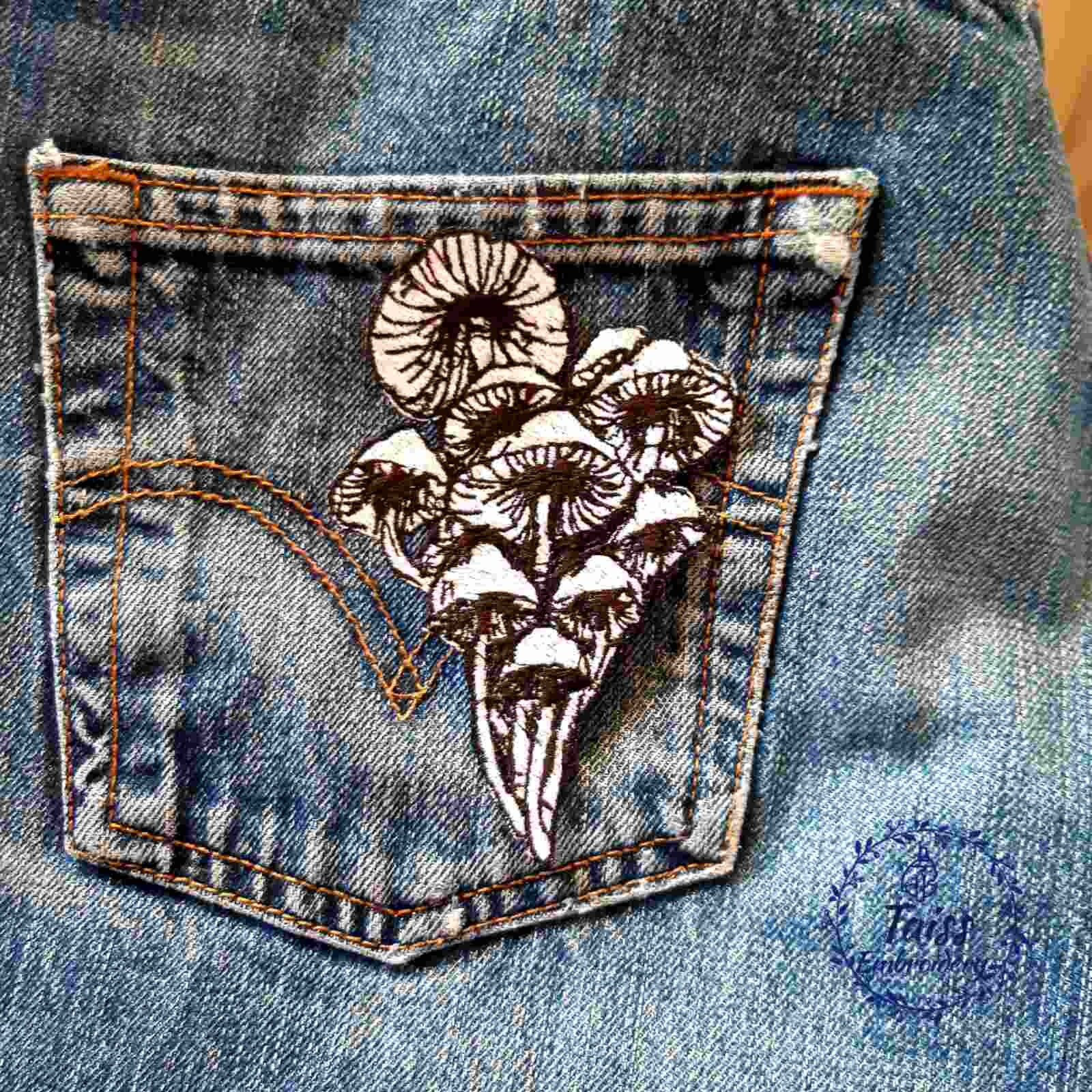 Mushrooms Patch Minimalist Patchdark Mori Toadstool Patch - Etsy