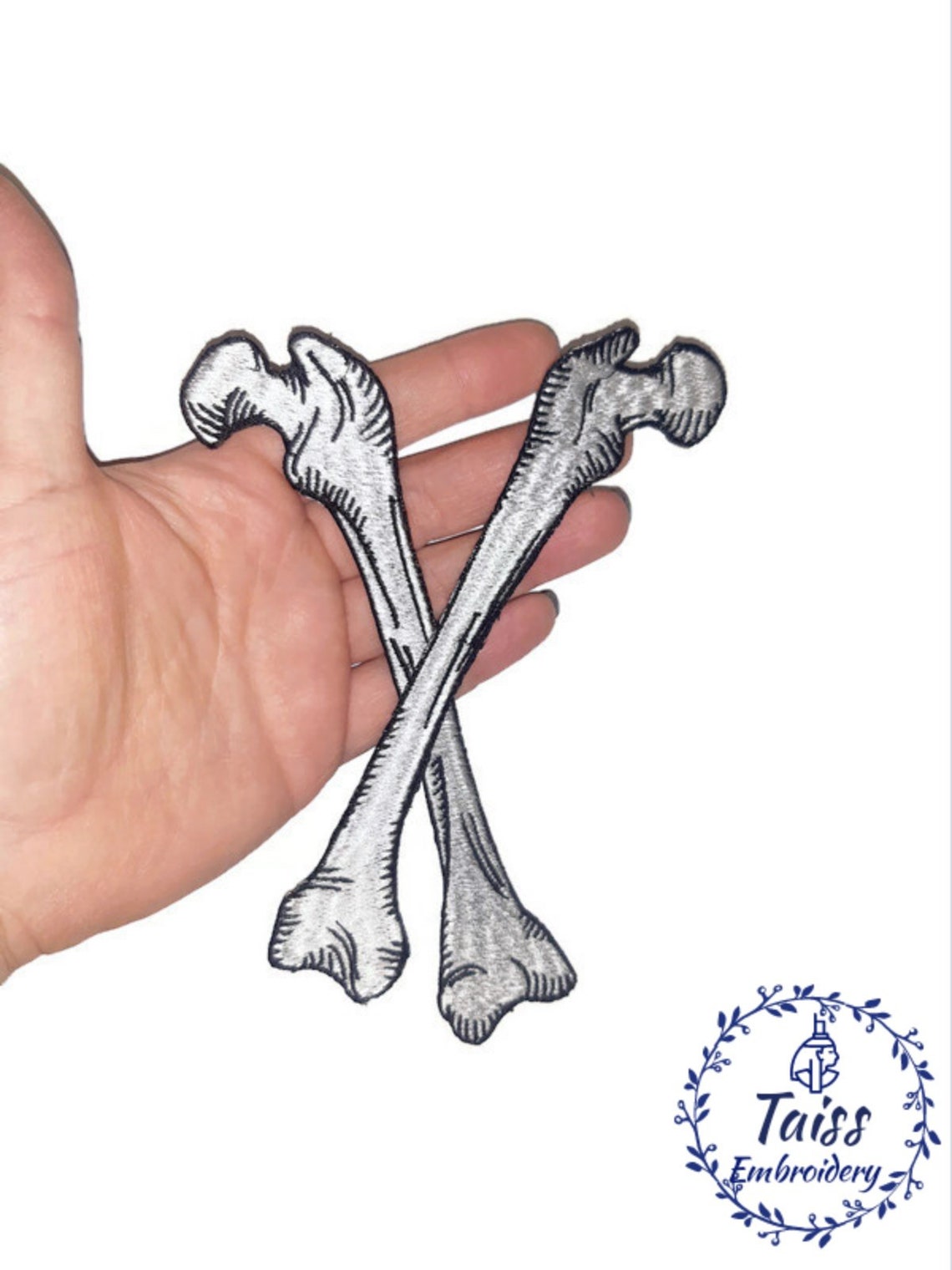 Bone Iron on Patch - Etsy