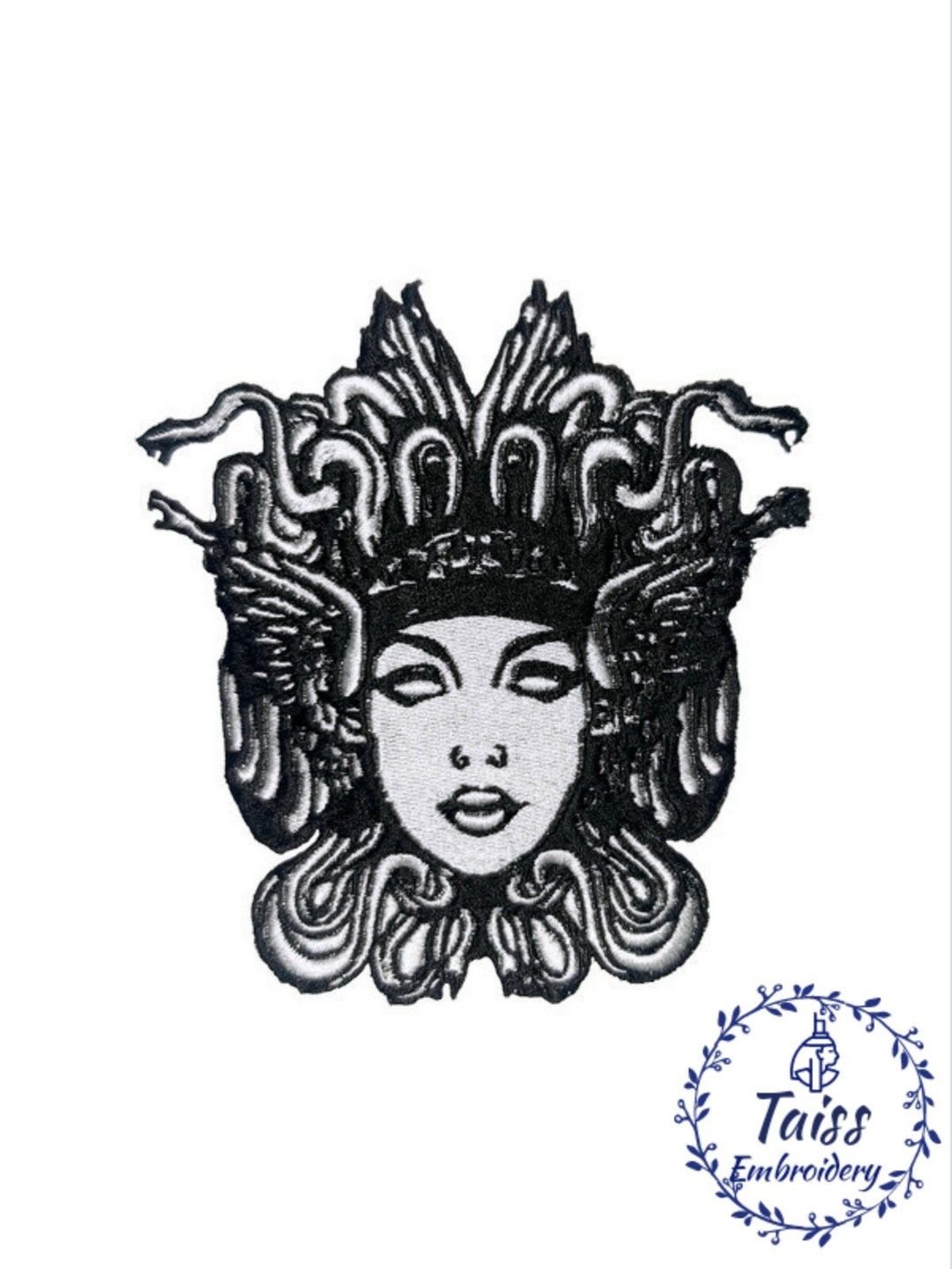 Gorgon Medusa Patch•goth Fashion• Large Iron on Patch• Occult Patch ...