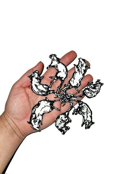Rat King Embroidery Patch Iron-on 6.2x6.2 In - Etsy