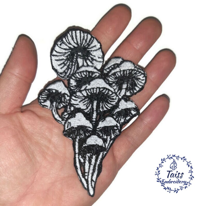 Mushrooms Patch Minimalist Patchdark Mori Toadstool Patch - Etsy