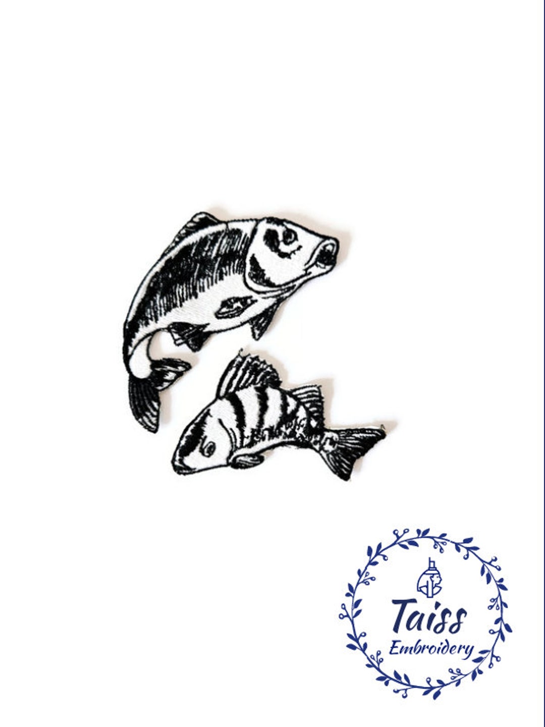 Fish Patch • Carp Embroidery Iron on Patch - Etsy