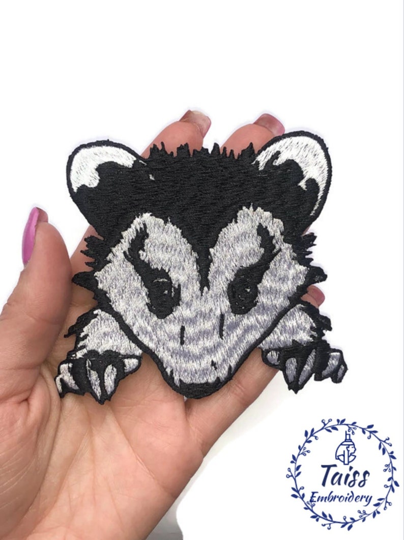Possum Gothic Patcheswolverine Embroidered Patchpunk Wild - Etsy
