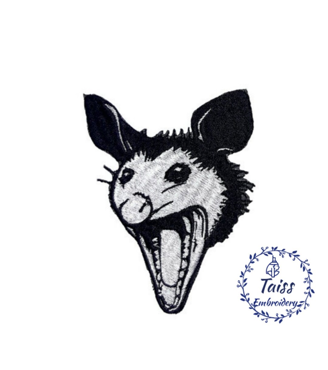 Possum Goth Patch, Opossum Patch, Patch for Jacket - Etsy