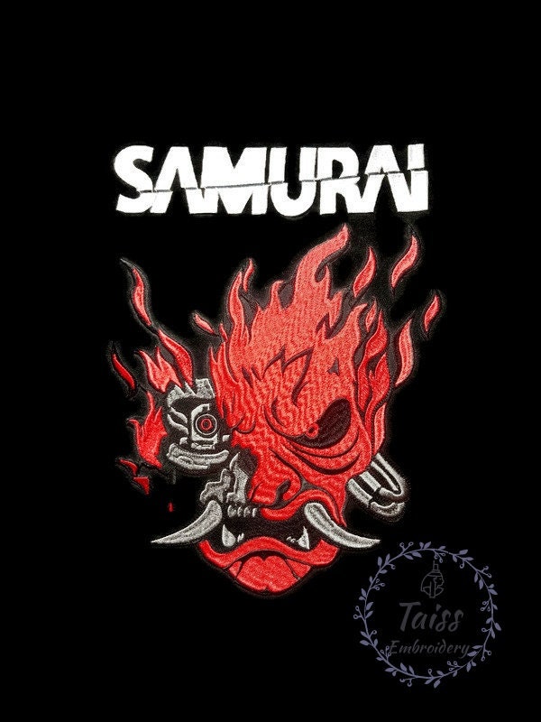 Samurai Oni Demon Patchembroidered Back Patch - Etsy