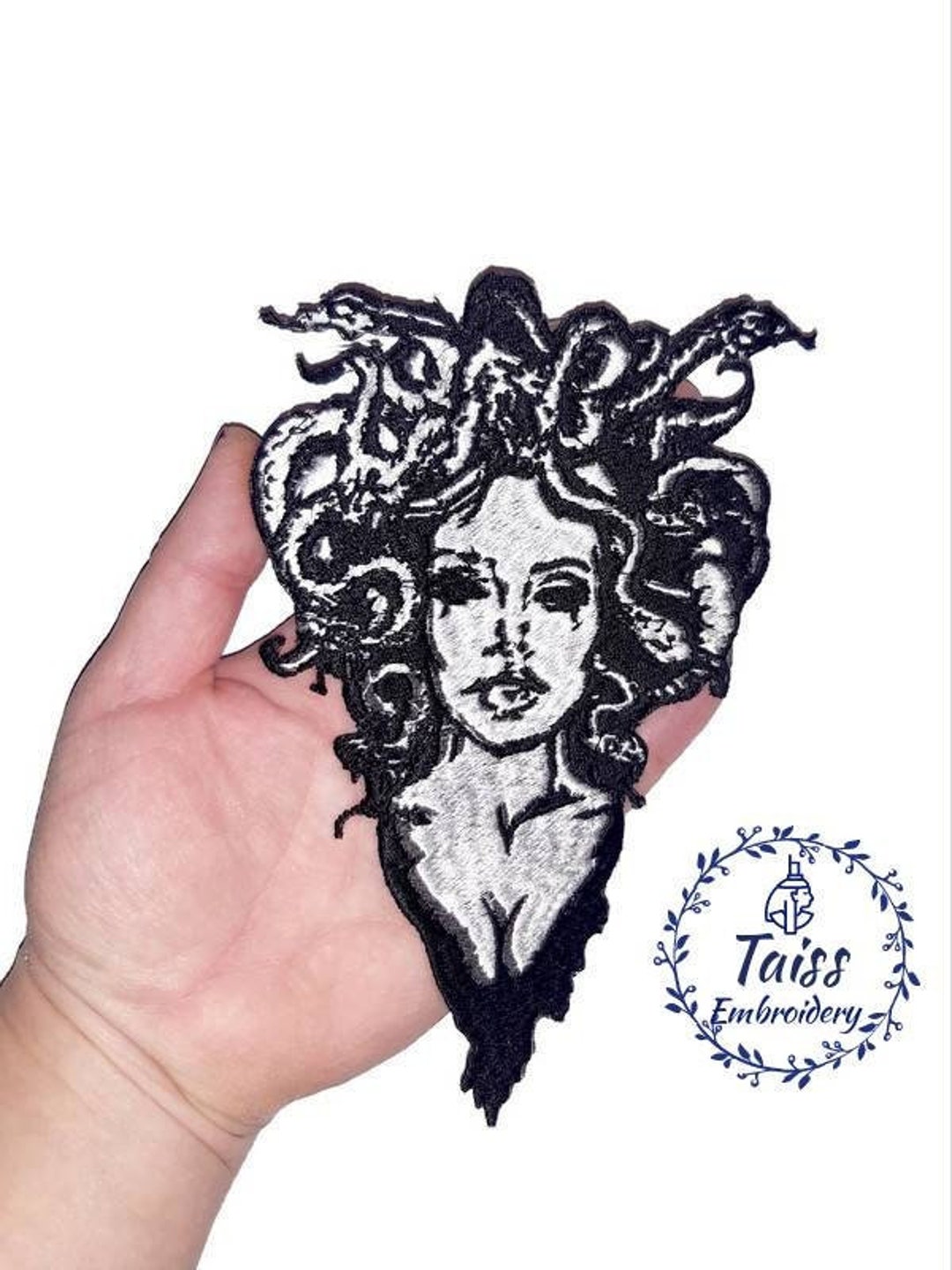 Gorgon Medusa Patch • Gotchik Patch • Punk Patch • Large Iron on Patch ...