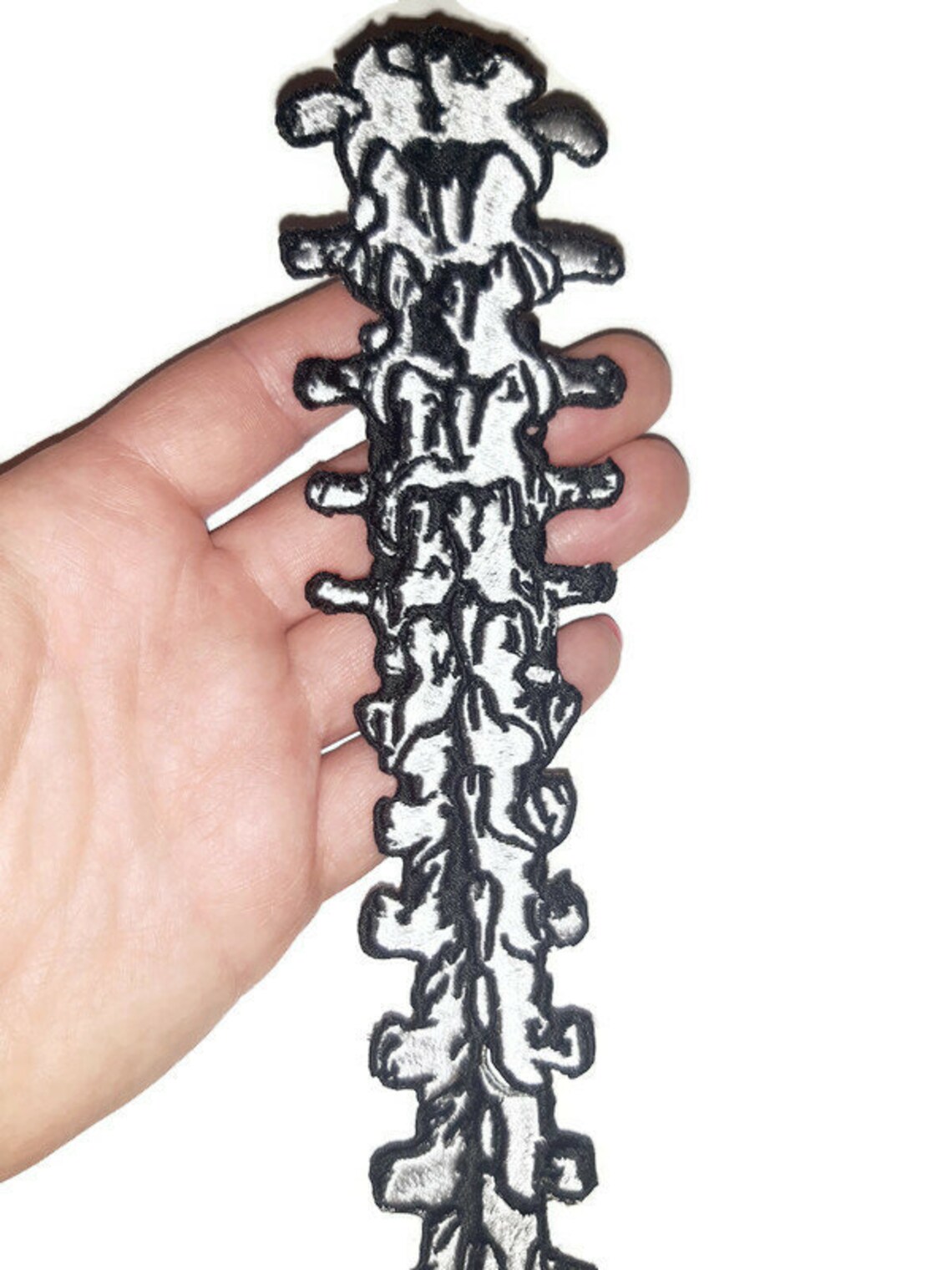 Spine Back Patch Goth Patch Patch Bone Large Patch - Etsy