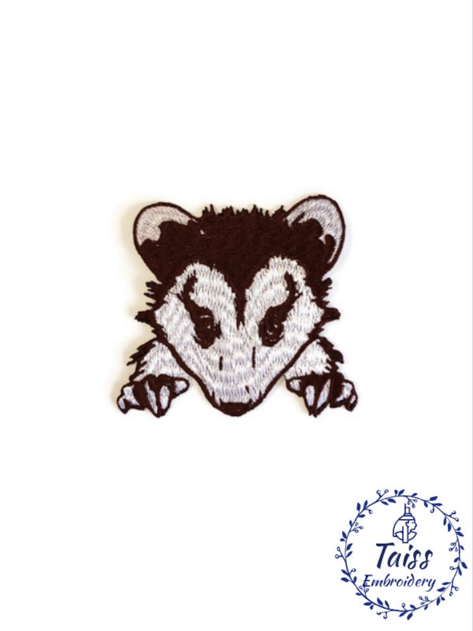 Possum Gothic Patcheswolverine Embroidered Patchpunk Wild - Etsy
