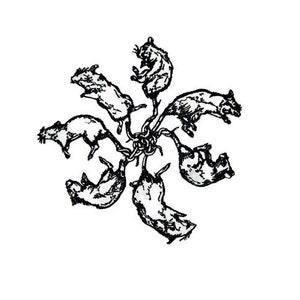 Rat King Embroidery Patch Iron-on 6.2x6.2 In - Etsy