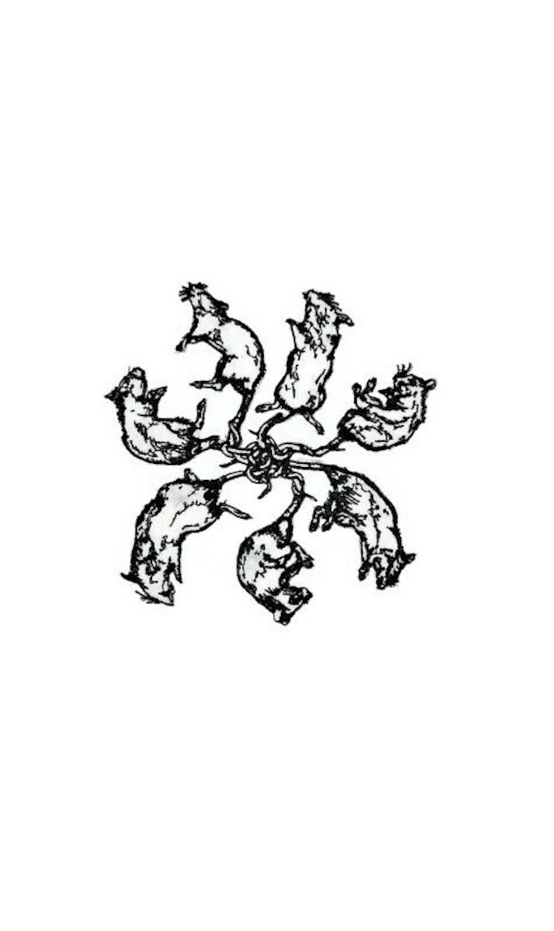 Rat King Embroidery Patch Iron-on 6.2x6.2 In - Etsy