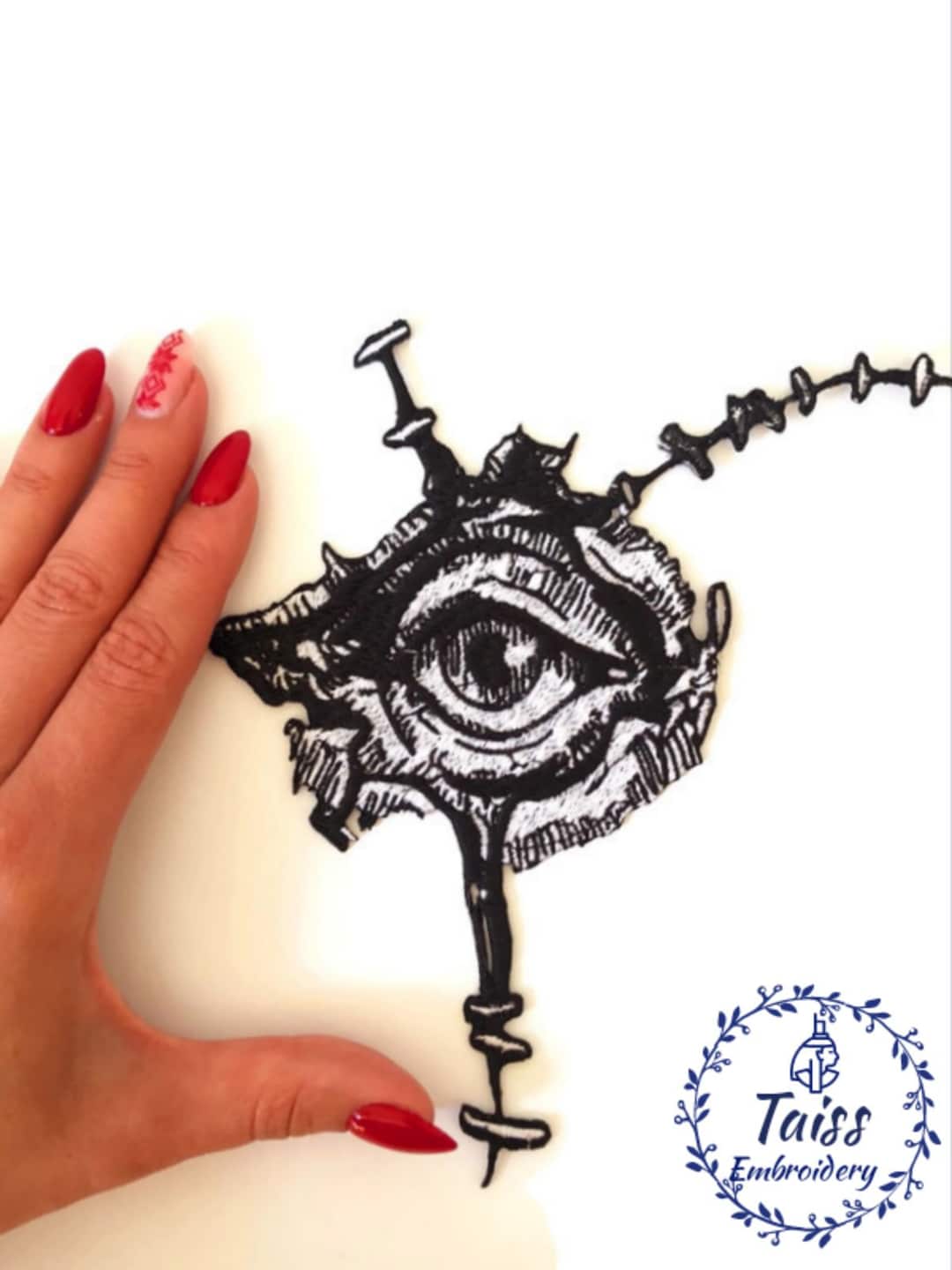 Gothic Patch• Third Eye of Providence • Punk Patches for Jackets• Large ...