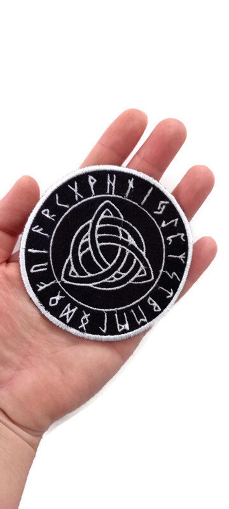 Viking Patch Norse Runes Crest Embroidered Iron-on Patch - Etsy