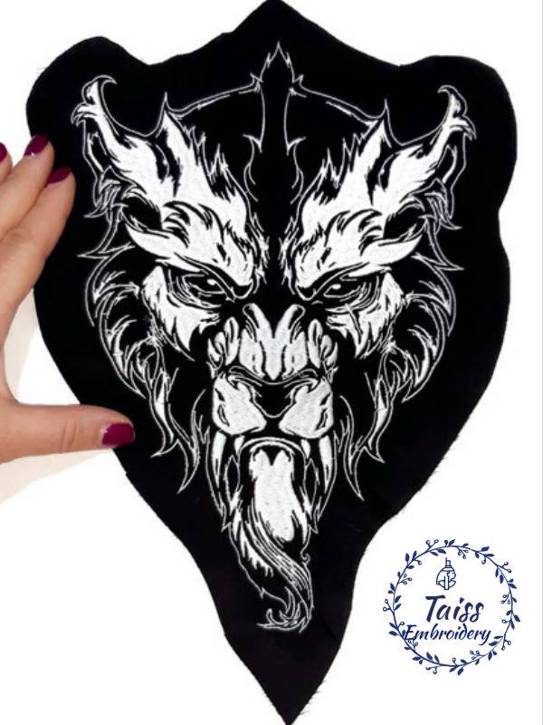 Goth Back Patch • Demon Patch • Large Gotich Patch • Occult Satanic ...