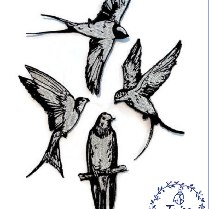 Swallow Applique - Etsy