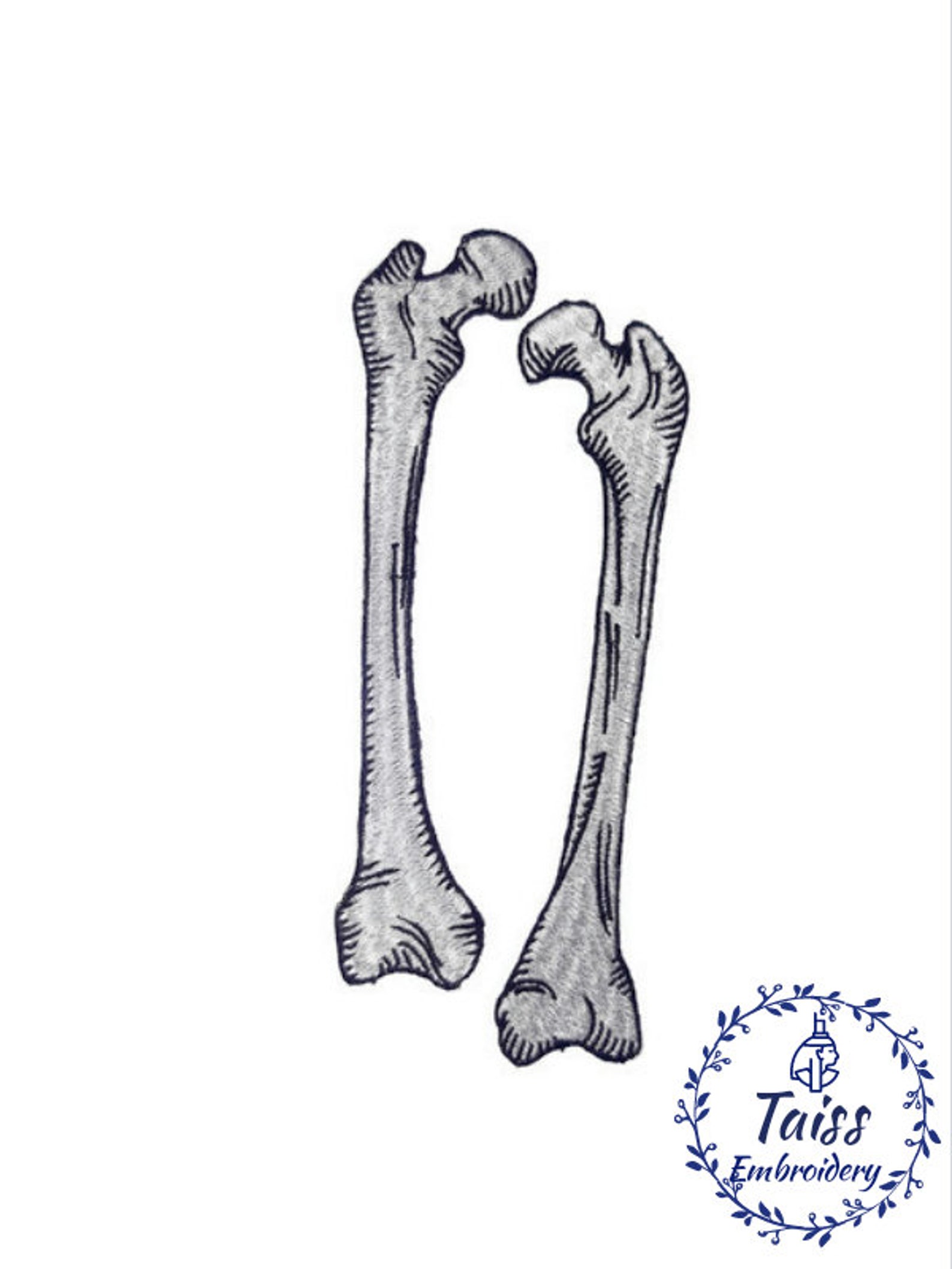 Bone Iron on Patch - Etsy