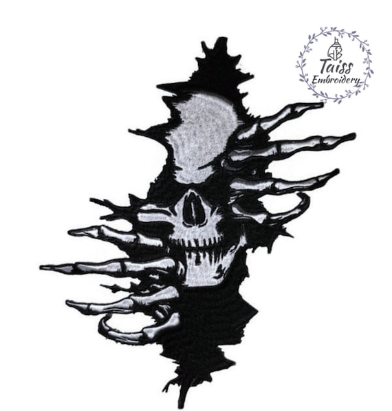 Horror Patch Spine Back Patch Large Embroidered Patch - Etsy