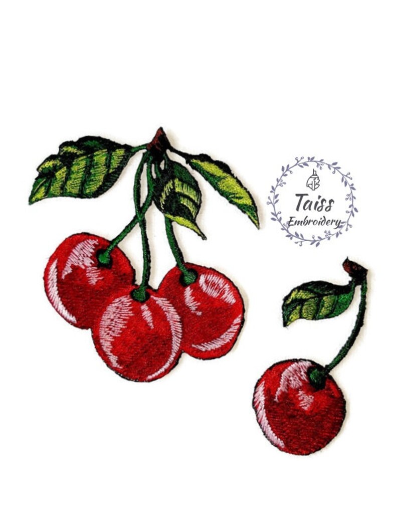 Cherry Patches Fruit Patch Berry Embroidered Iron on Patch | Etsy