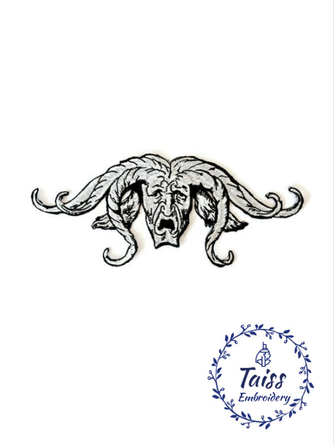 Spine Back Patch, Large Embroidered Patch, Skeleton, Skull , Horror ...