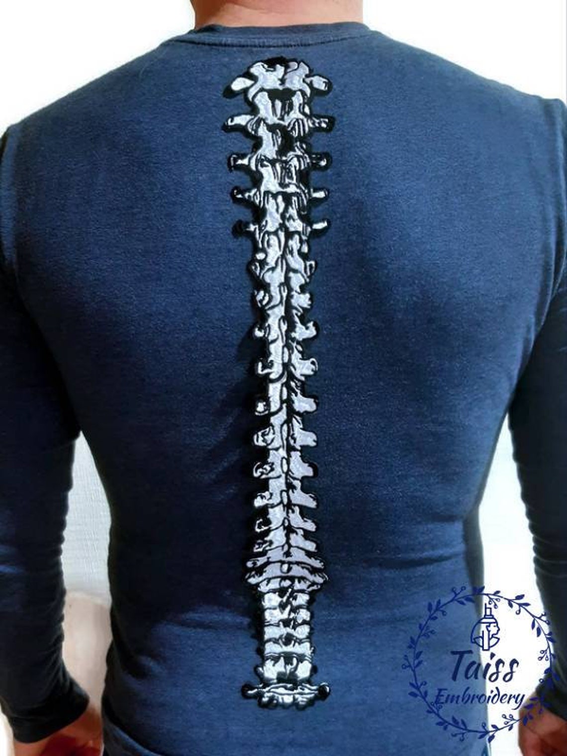 Spine Back Patch Patch Bone Large Patch Natural Size - Etsy