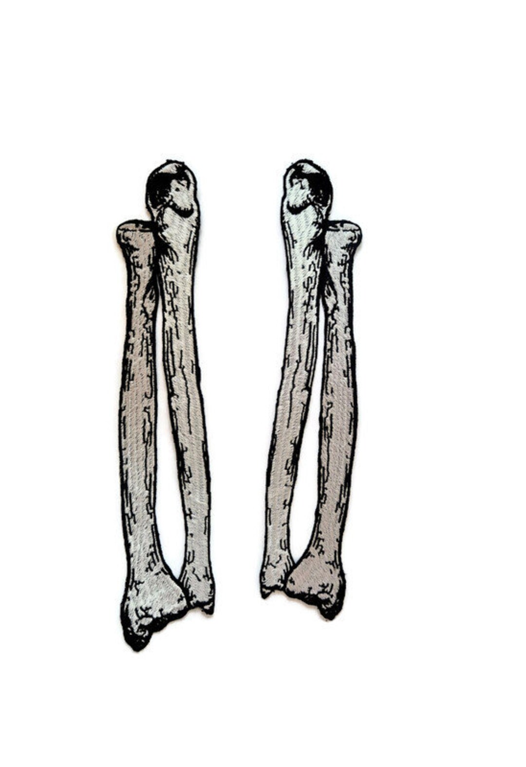 Bone, Goth Patch Embroidered Iron on Patch - Etsy