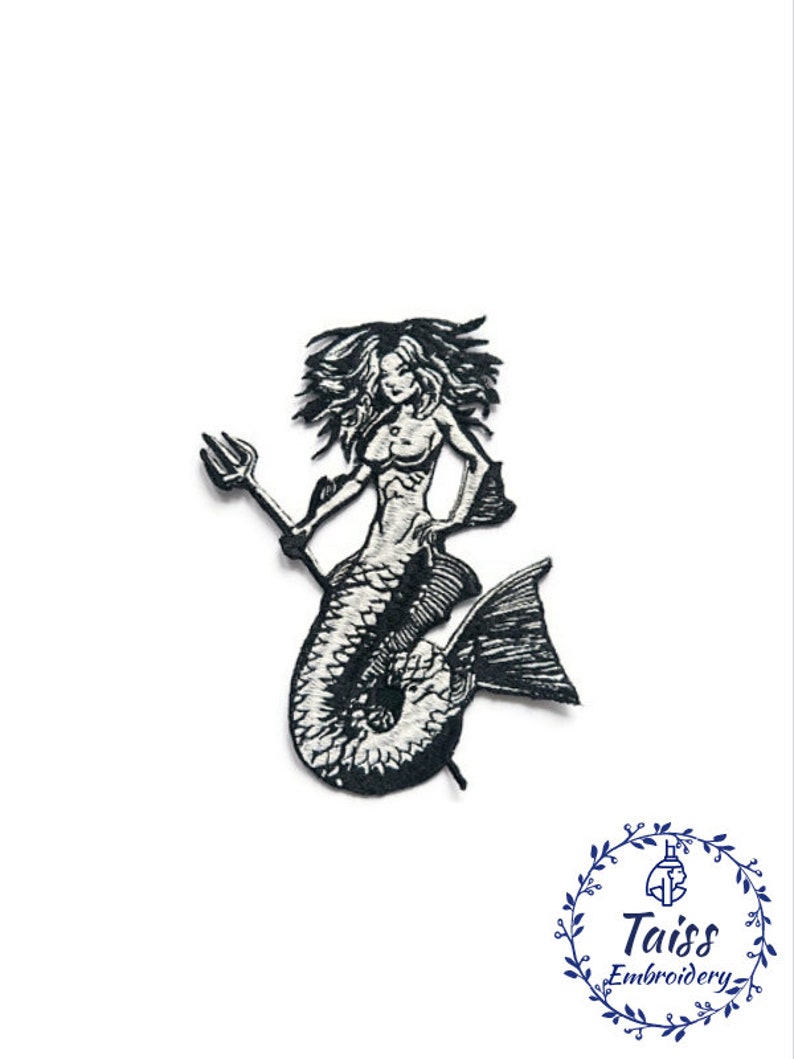 Mystic Mermaid Embellishment Sea Siren Iron-on Mermaid Magic Patch ...