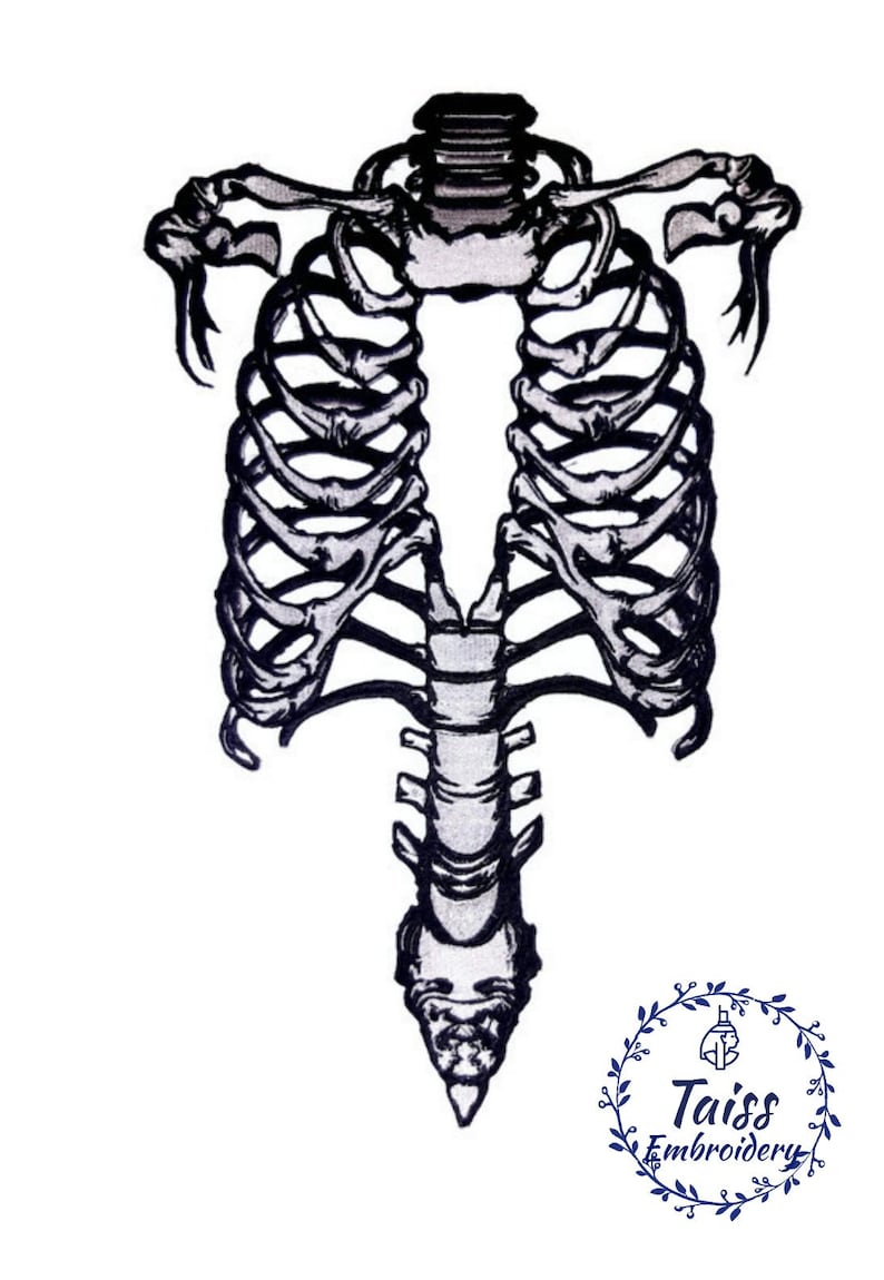 Spine Back Patch Patch Bone Large Patch Embroidered Patch - Etsy