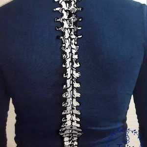 Spine Back Patch • Patch Bone • Large Patch Natural Size • Iron on ...