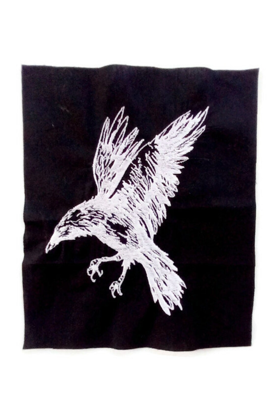 Crow Raven Patch • Gothic Fashion • Embroidered Patches • Witchy • Sew ...