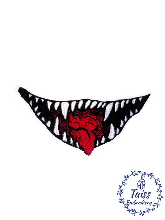 Vampire Teeth Iron-on Patch Horror Patch Patch for Jacket - Etsy