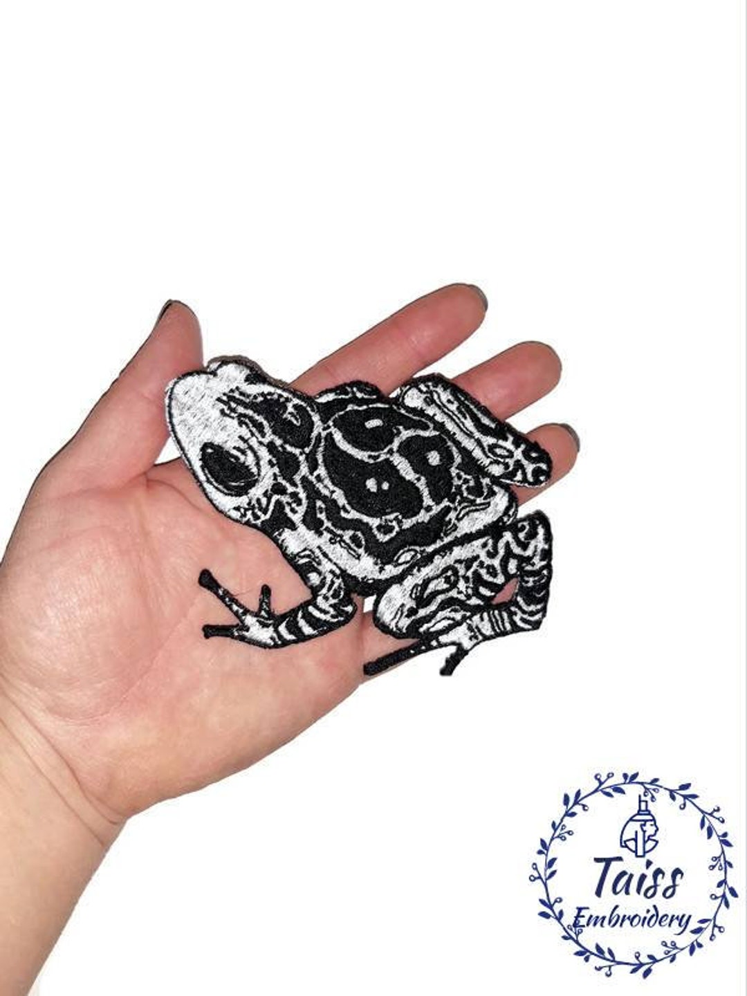 Frog Goth Patch for Jacket, Vest, Iron on Patch - Etsy