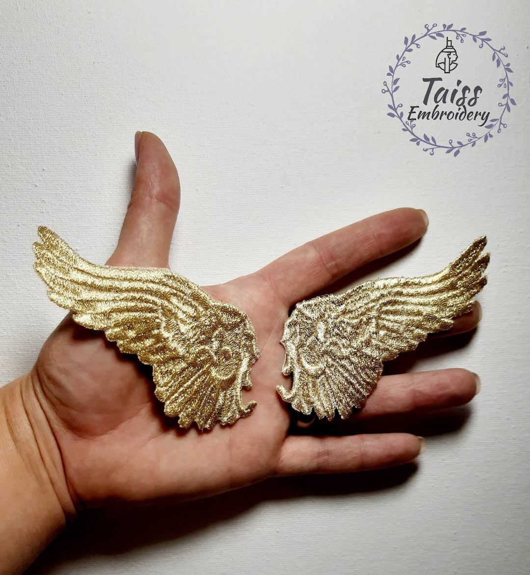 Angel Golden Wings, Hells Angels, Embroidery Patch, Aesthetic Patch - Etsy