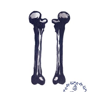 Bone, Goth Patch Embroidered Iron on Patch - Etsy