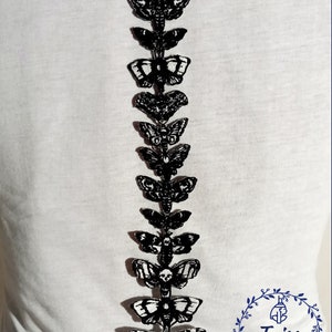 Spine Back Patch•butterfly•punk Patch•large Patch Iron On•skeleton ...